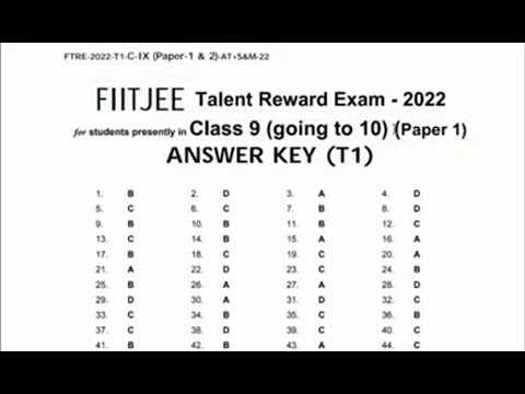 DOWNLOAD FTRE ANSWER KEY - YouTube