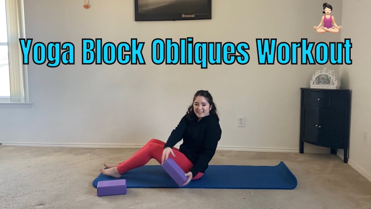 Yoga Block Obliques Workout - YouTube