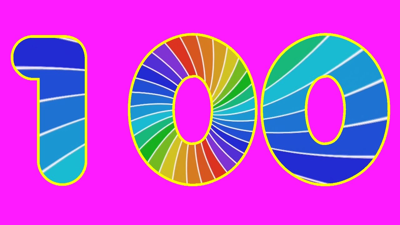 Numbers 1 to 100 | 100 seconds | Números de 1 a 100 em 100 segundos | 1 ...