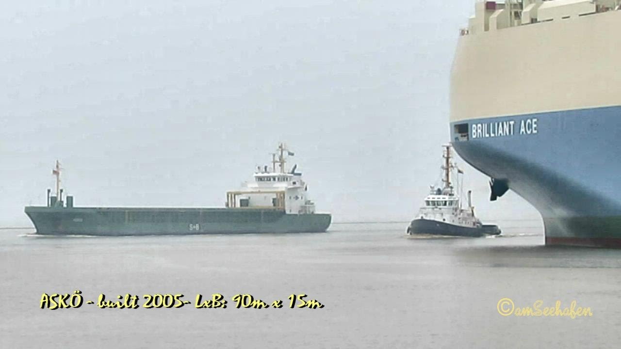 ASKÖ ASKO ASKOE V2BK1 IMO 9333450 Emden Germany cargoseaship merchant ...