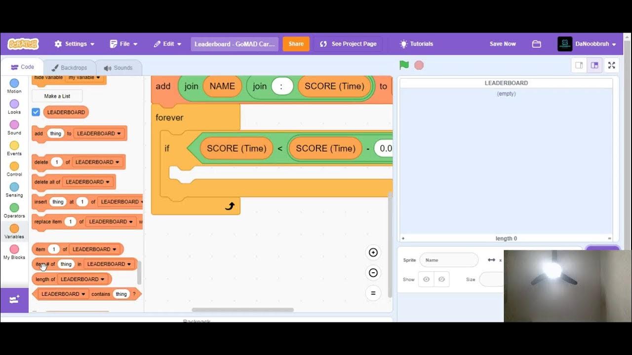 How to make a cloud leaderboard in Scratch? (LIVE DEMO + MISTAKES) - YouTube
