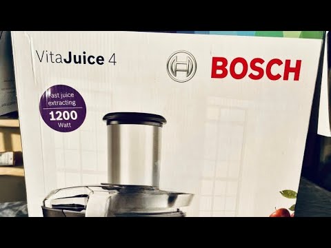 Bosch VitaJuice 4 katı meyve sıkacağı incelemesi - YouTube