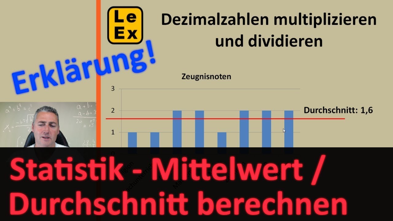 Statistik - Mittelwert/Durchschnitt berechnen | Erklärung - YouTube