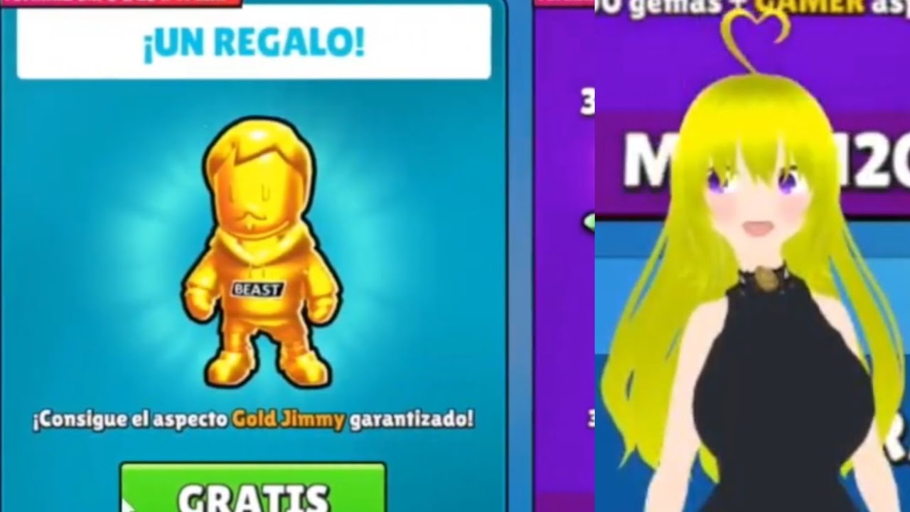 Skin gratis "Gold Jimmy", Stumble guys - YouTube