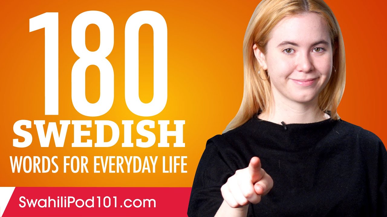 180 Swedish Words for Everyday Life - Basic Vocabulary #9 - YouTube