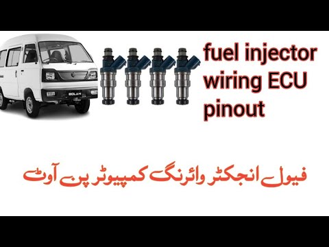Fuel injector wiring ECU pinout Suzuki Bolan carry Euro EFI - YouTube