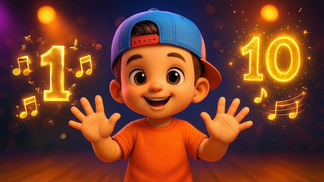 🎤 Count from 1 to 10 with Rap | Cool Fun Number Song for Children | KID ...