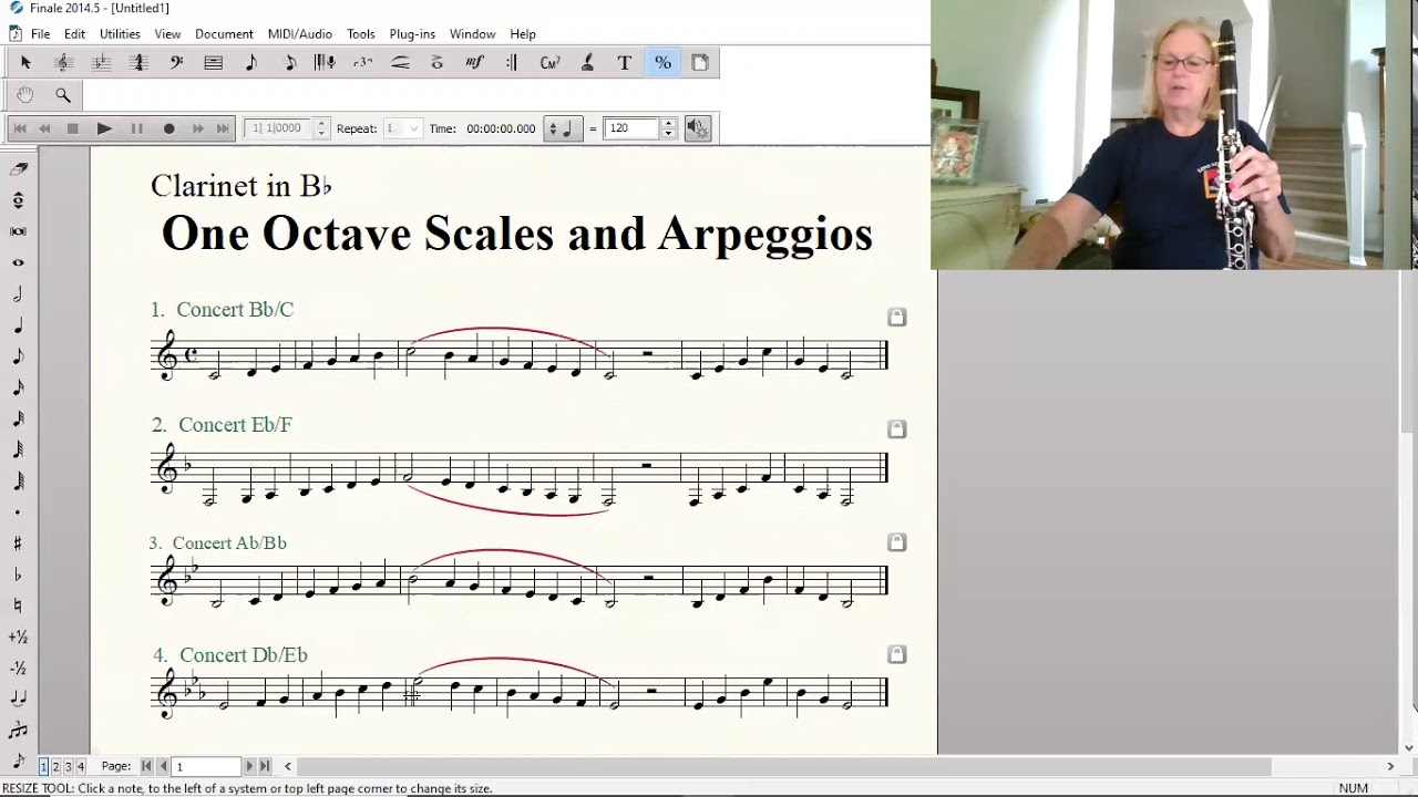Concert Db/Eb Scale - Clarinet - YouTube