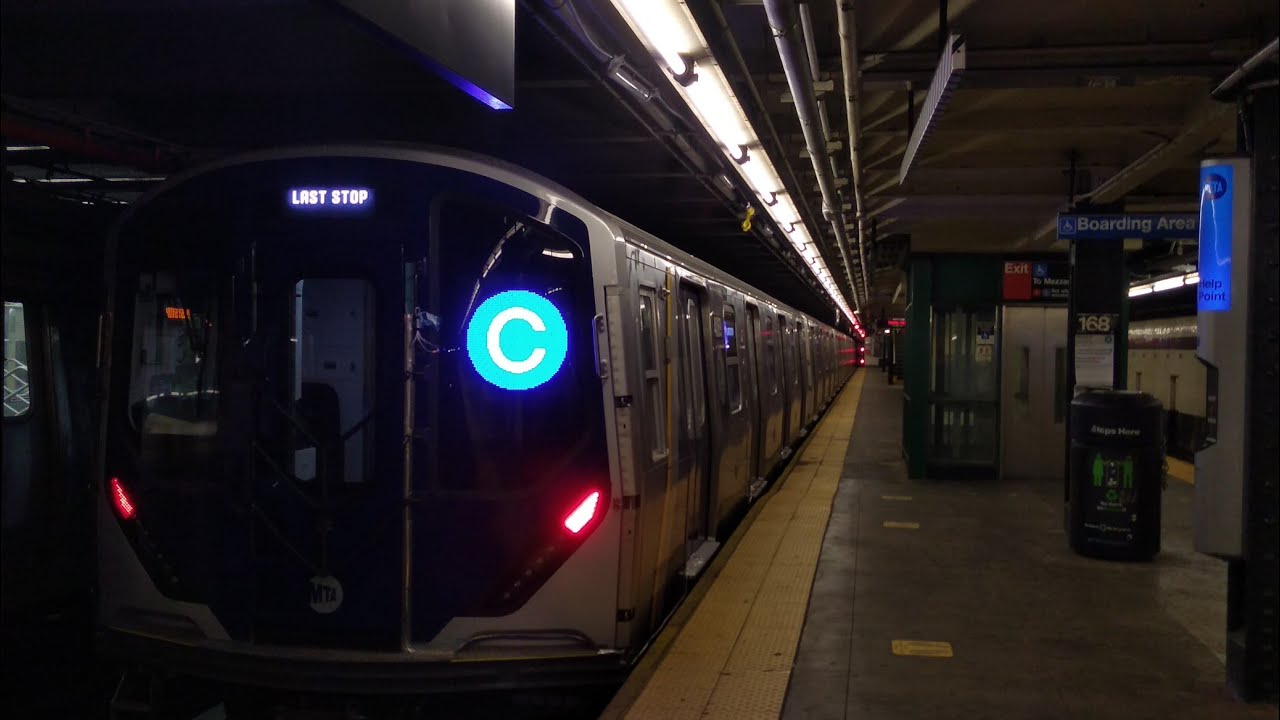 NYC Subway: R211 Testing Along the C Line - YouTube