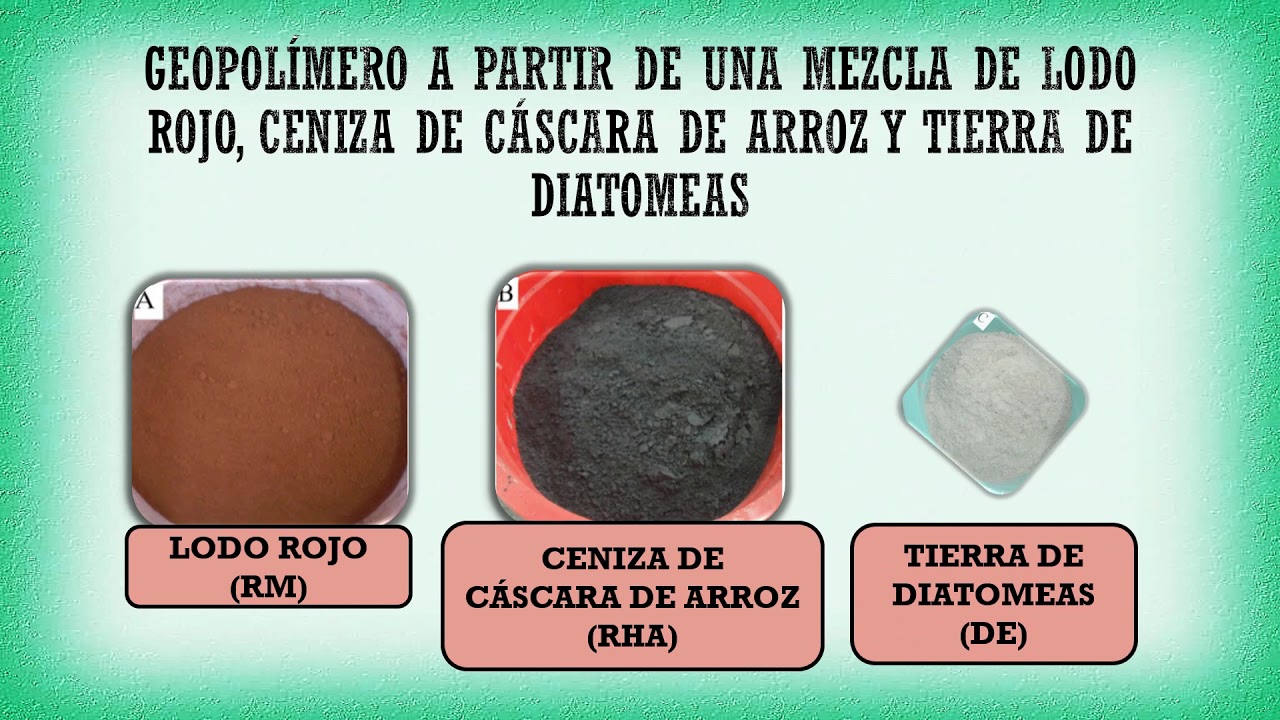 Síntesis y uso de geopolímeros provenientes de tierras diatomeas - YouTube