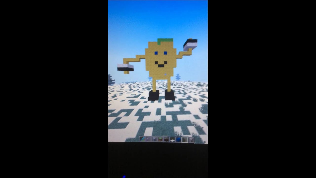 Minecraft world updatee: STATUE OF SUPER CORN ON THE COB - YouTube
