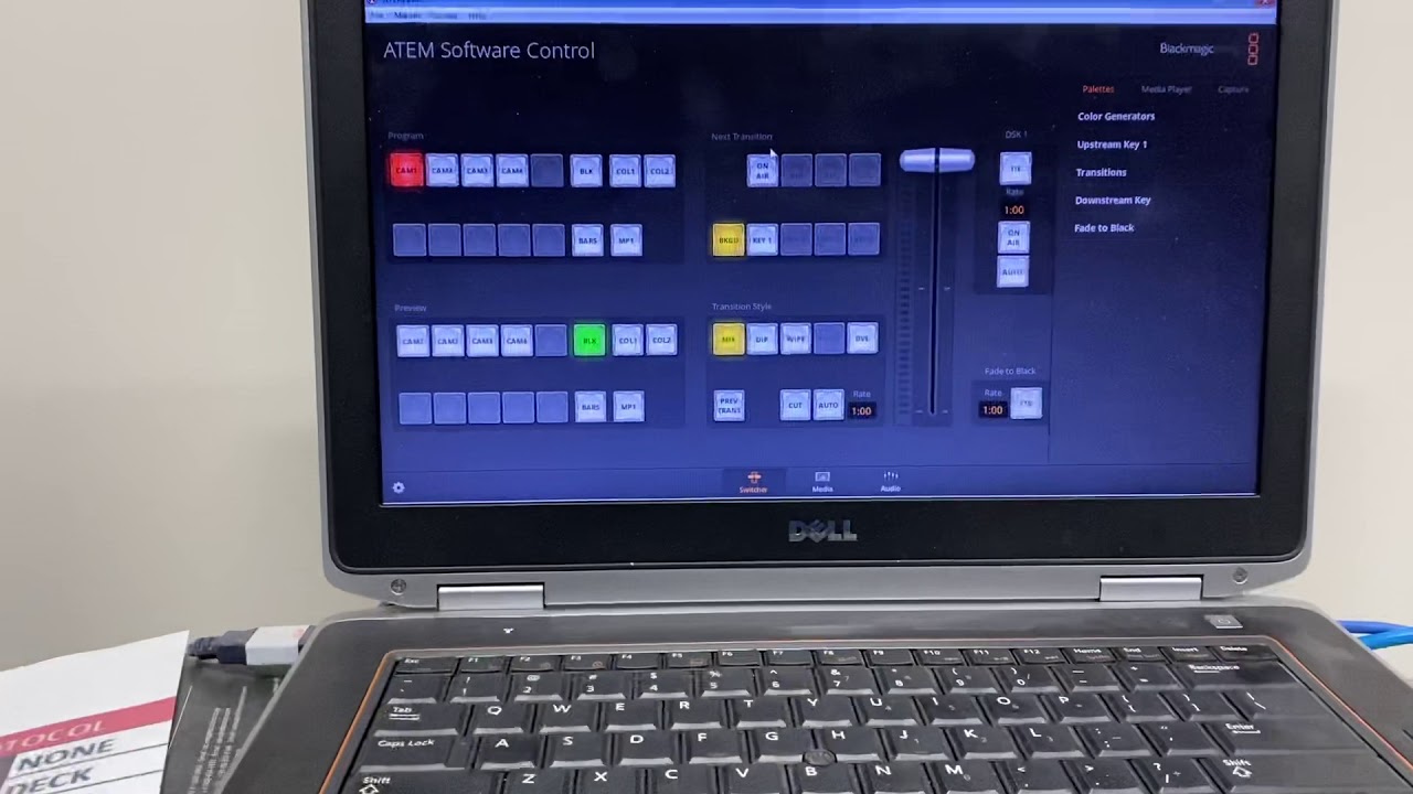 ATEM Mini with GVG Control panel - YouTube