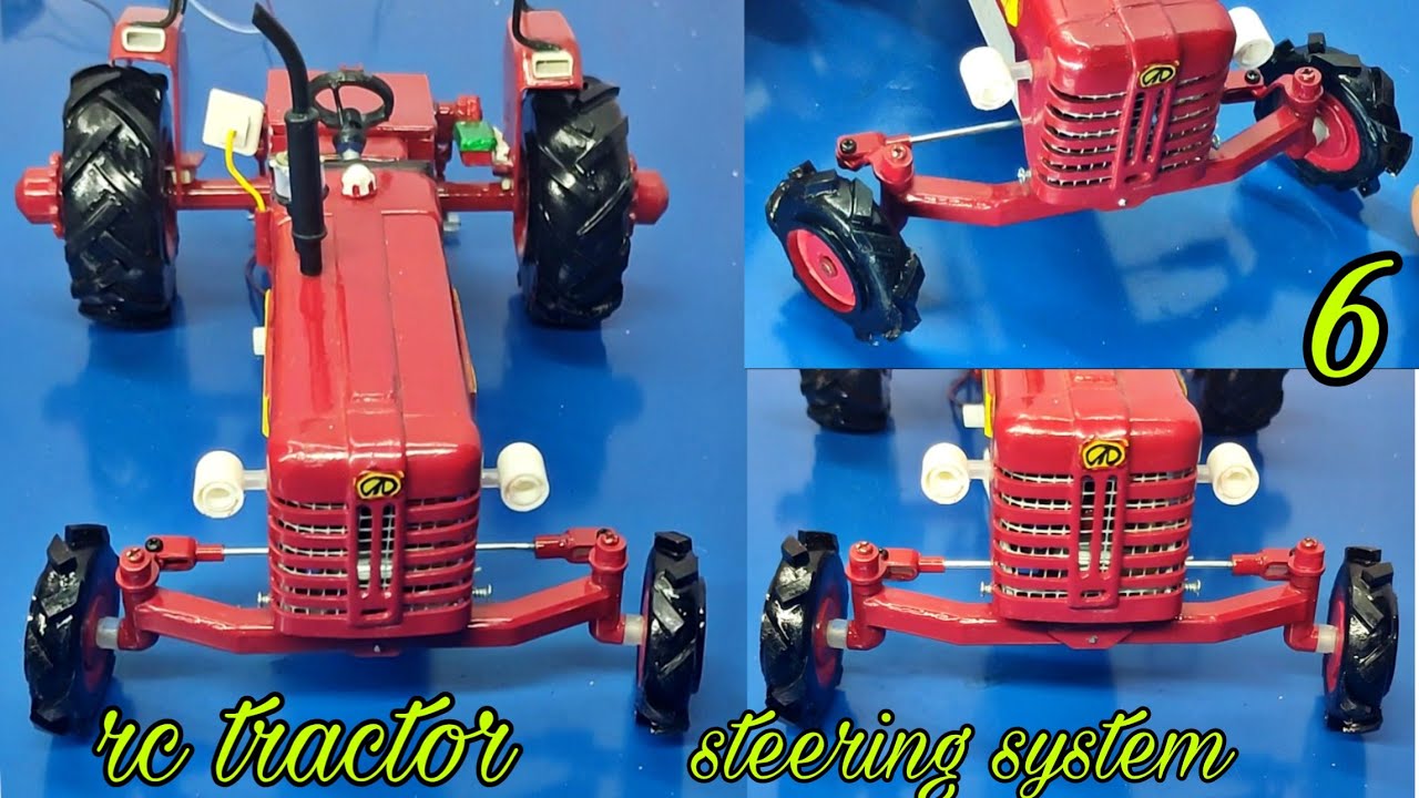 How to make steering system for rc tractor |tractor toy steering system ...