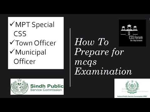 Important Video for Mcqs Preparation | MPT Special CSS | Municipal Officer | Town officer | FPSC ...