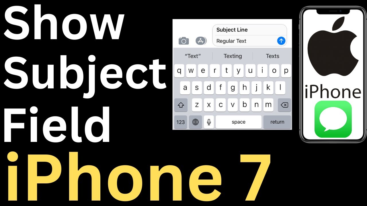 How to Turn On Subject Field in Messages on iPhone 7 - Easy to Follow ...