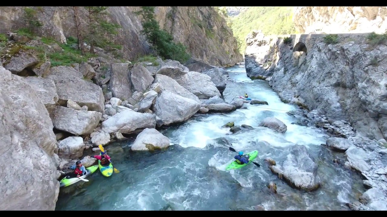 Kayaking the Guil river - Lower section - YouTube
