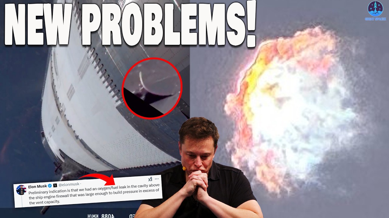 'OXYGEN LEAK!'' Elon Musk Revealed WHY Starship Flight 7 Exploded ...