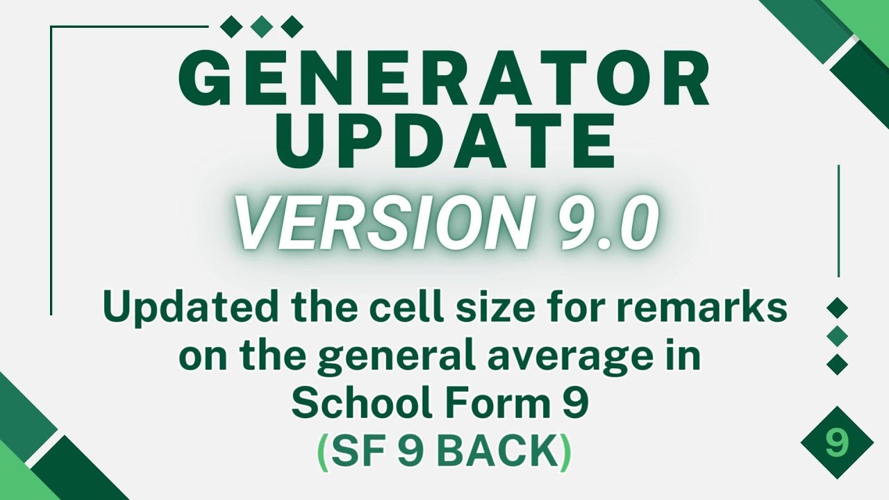 9.0 Automated SF9, SF10, RANKING, SUMMARY OF GRADES AND COMPLETION ...