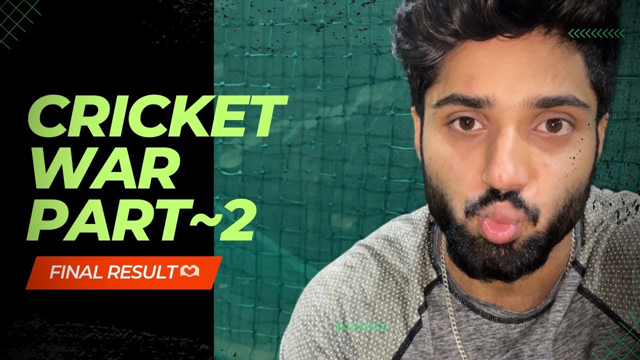 Cricket war part -2 | Win or lose?? 🙂 | Boox cricket match 💯🏏 - YouTube