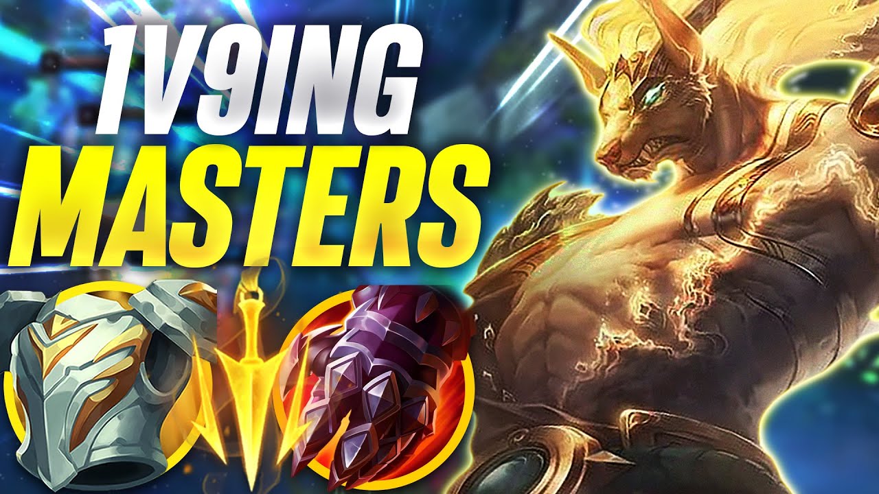 This is what a 1v9 looks like in Masters! Rank 1 Nasus 1v9s vs yasuo ...