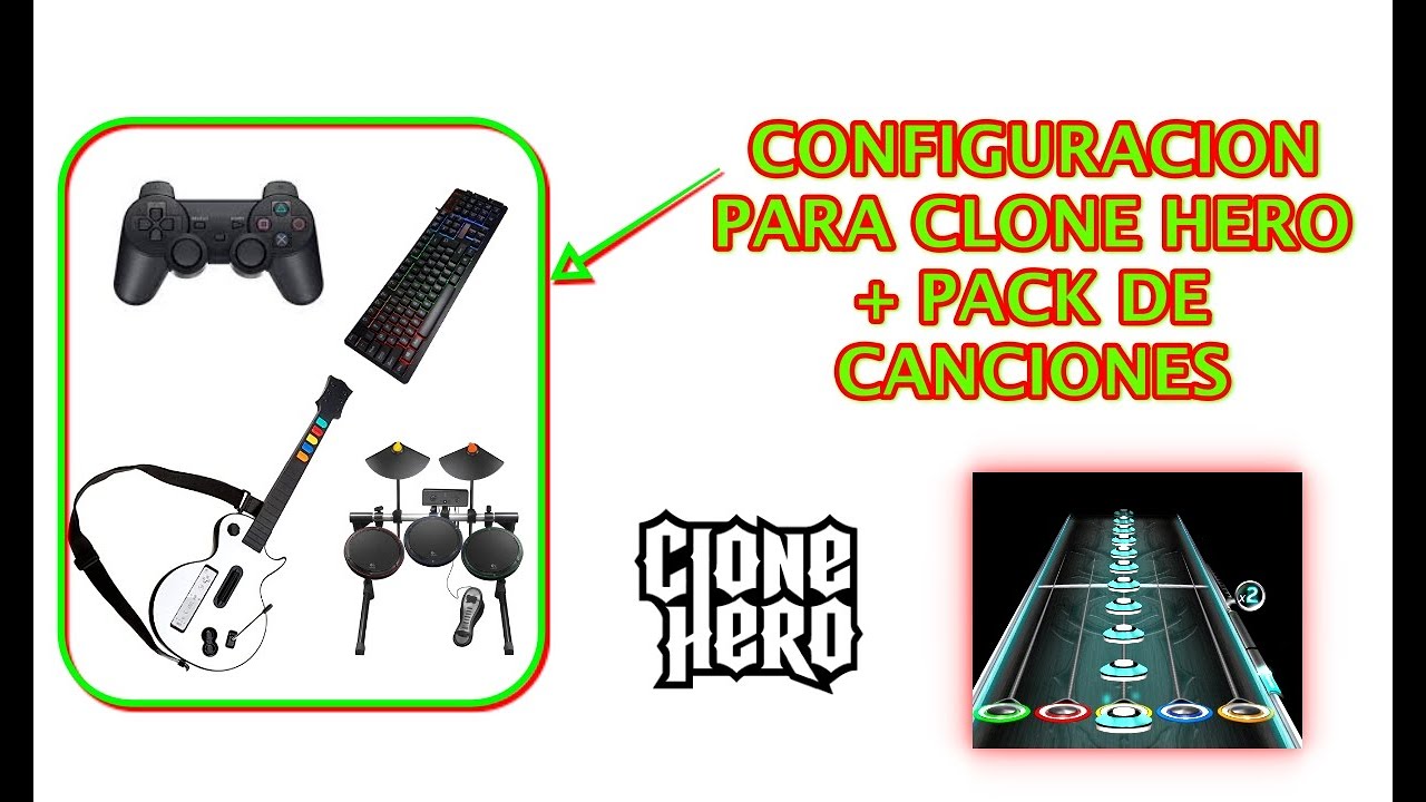 DESCARGAR y configurar Clone Hero Para PC + PACK de canciones. - YouTube