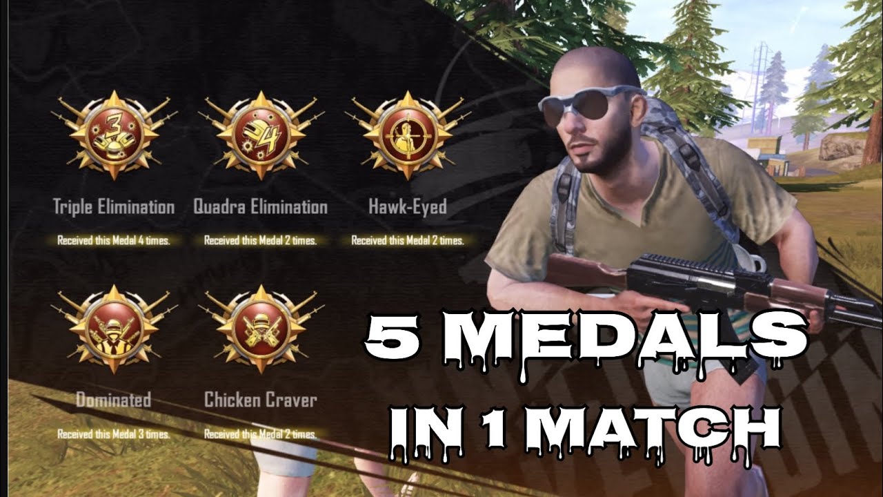 My first 5 medals in 1 match - YouTube