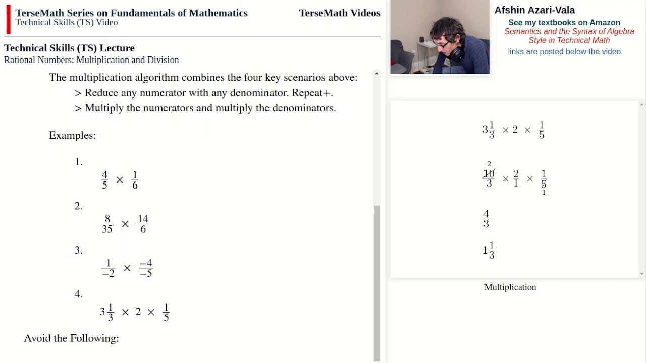 Rational Numbers: Multiplication and Division - YouTube