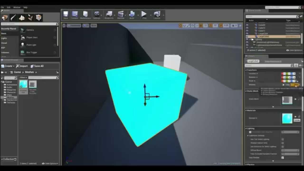 Unreal Engine 4 Tutorial - Emissive Lighting - YouTube