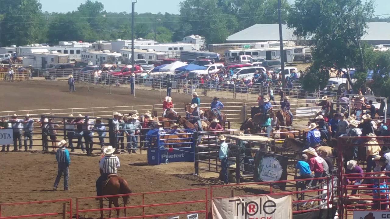 2016 SD 4H Rodeo Finals- Team Schnose - team roping, 2nd round - YouTube