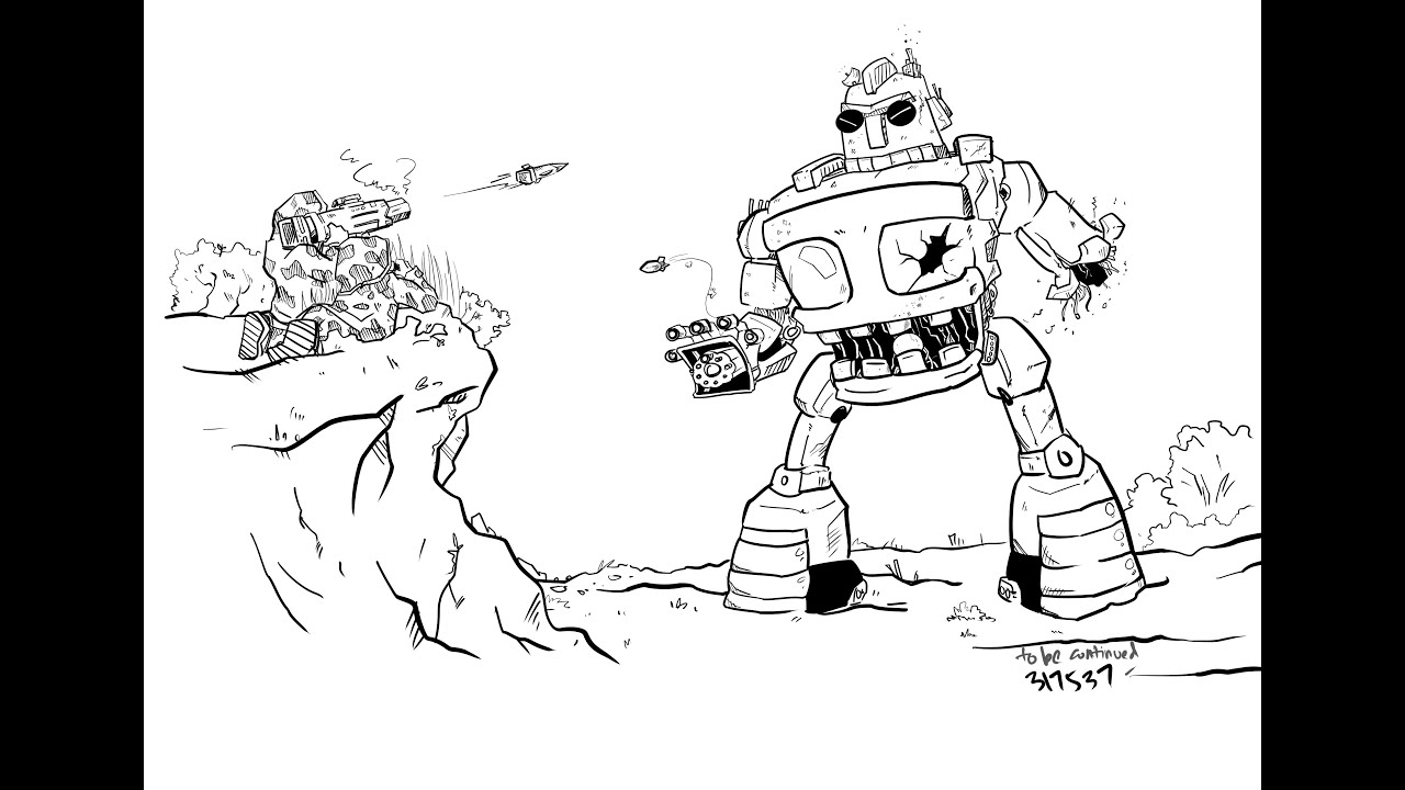 Step by Step Drawing of a battlefield - YouTube