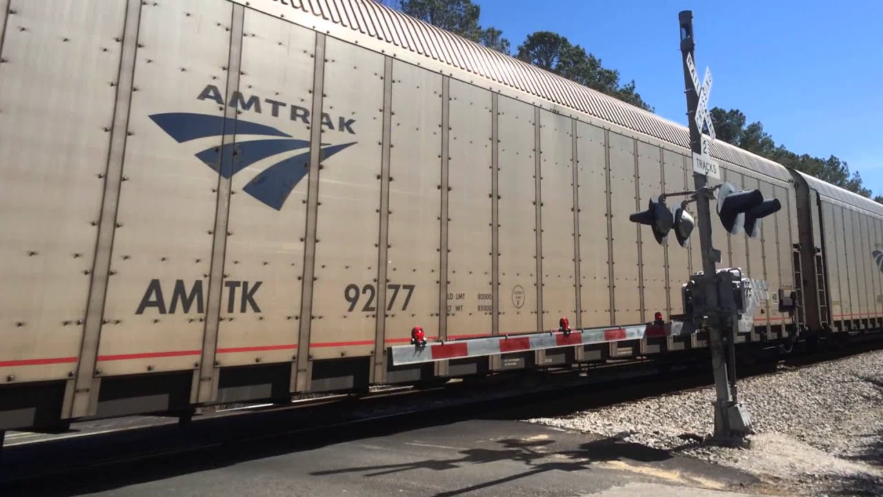 [7 hr. LATE] Amtrak Auto Train 52, Chester, Virginia 3/8/15 - YouTube