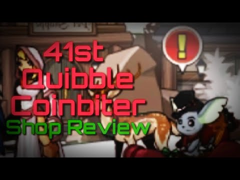 Adventure Quest Worlds 《AQW》| 41st Quibble Coinbiter Shop Review - YouTube
