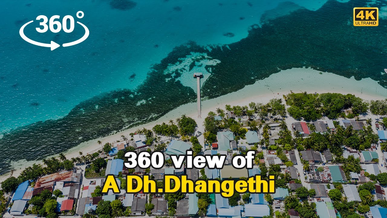 4K 360° view of A Dh.Dhangethi Island, Maldives. - YouTube