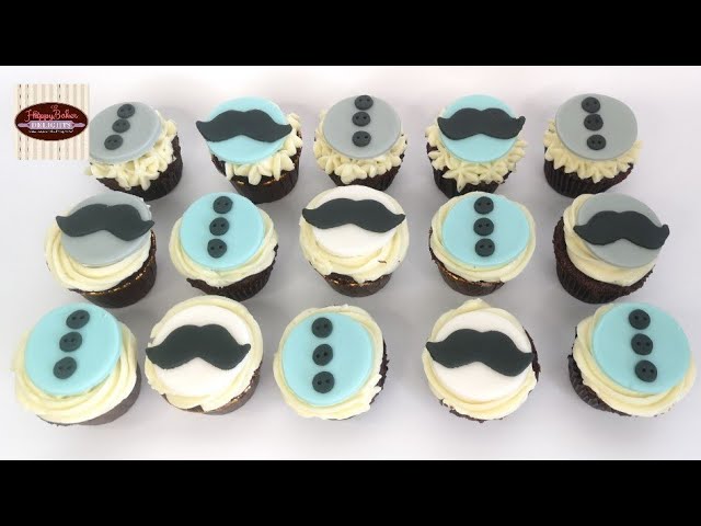 Moustache Cupcakes