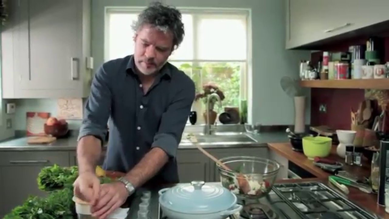 Peter Gordon cooks baked mackerel and clams in his Roundhouse kitchen ...