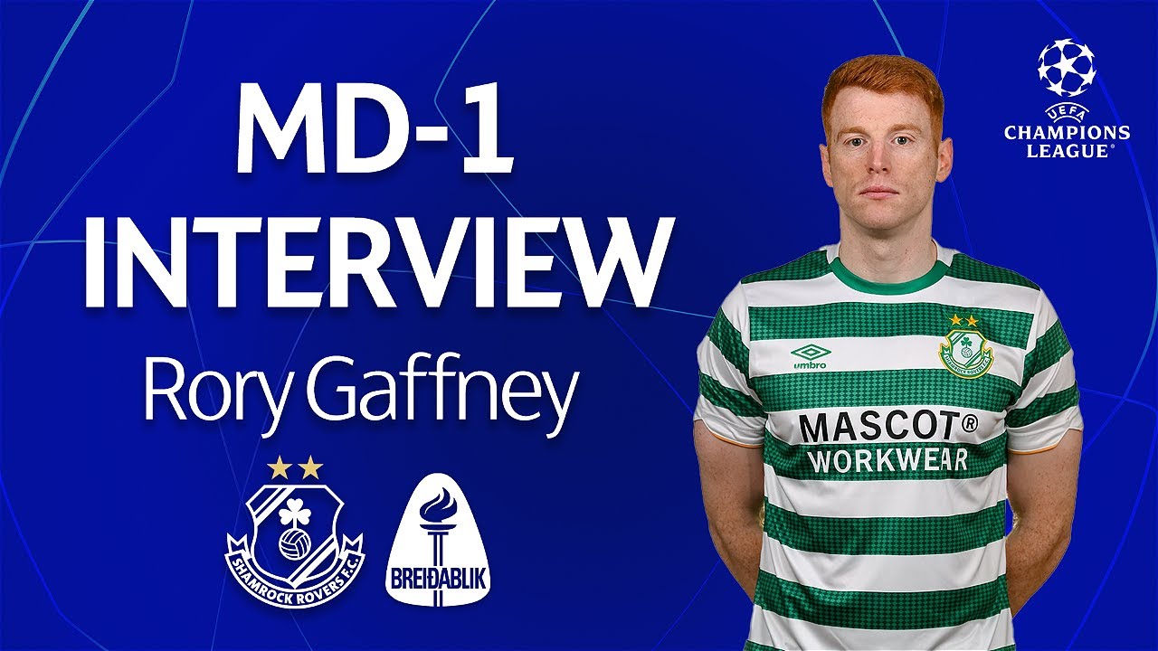 Rory Gaffney l Pre Match Interview v Breidablik l UEFA Champions League ...