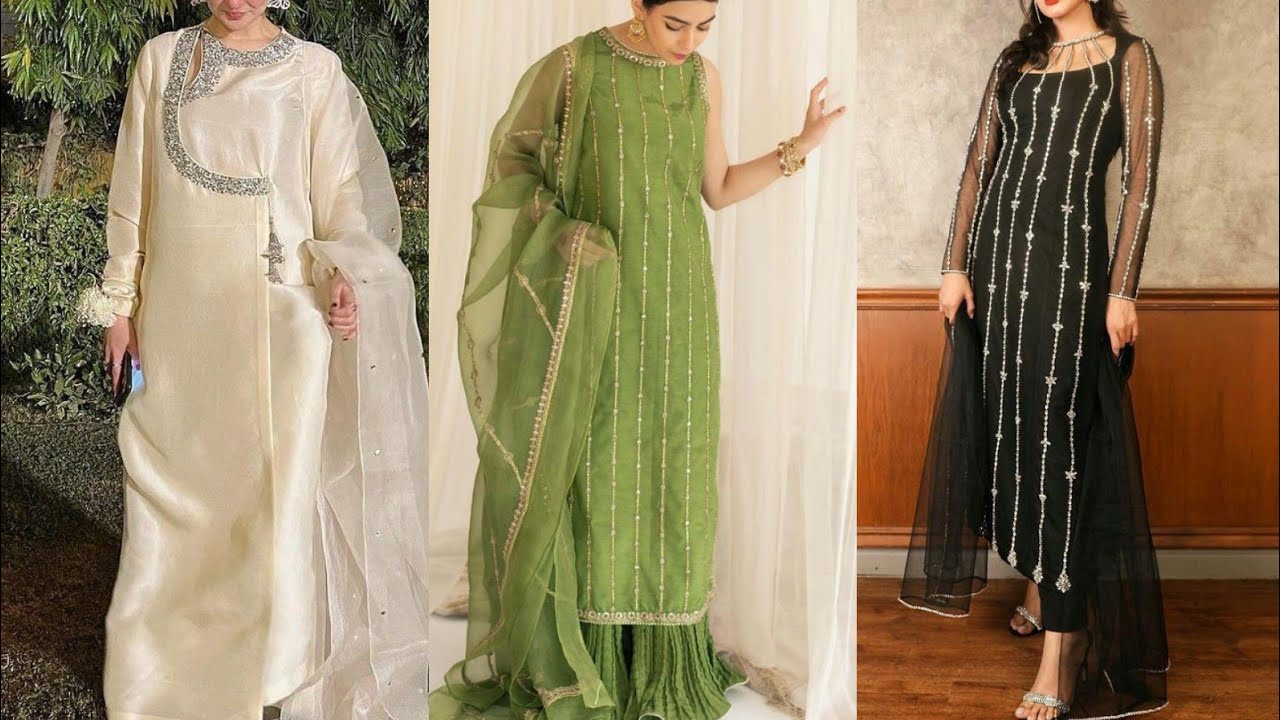 wedding dress ideas ||fancy long shirt design || party dresses ||kameez ...