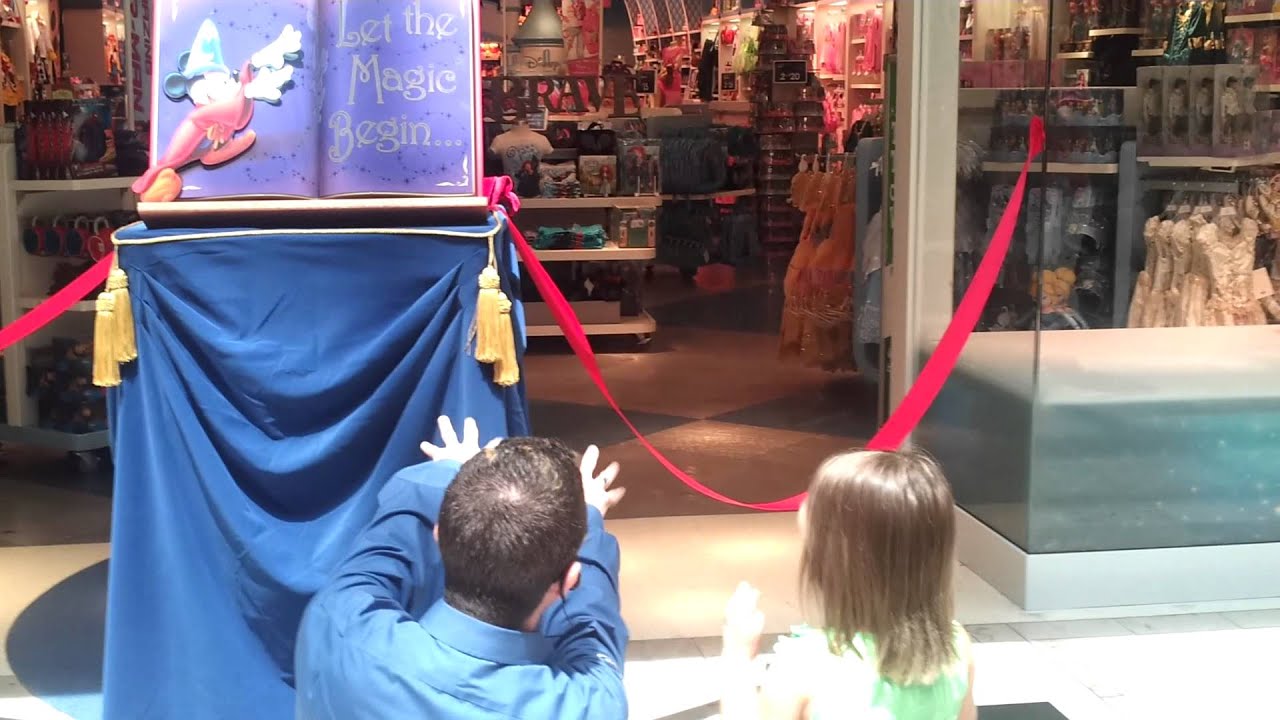 Opening the Magic at local Disney Store - YouTube