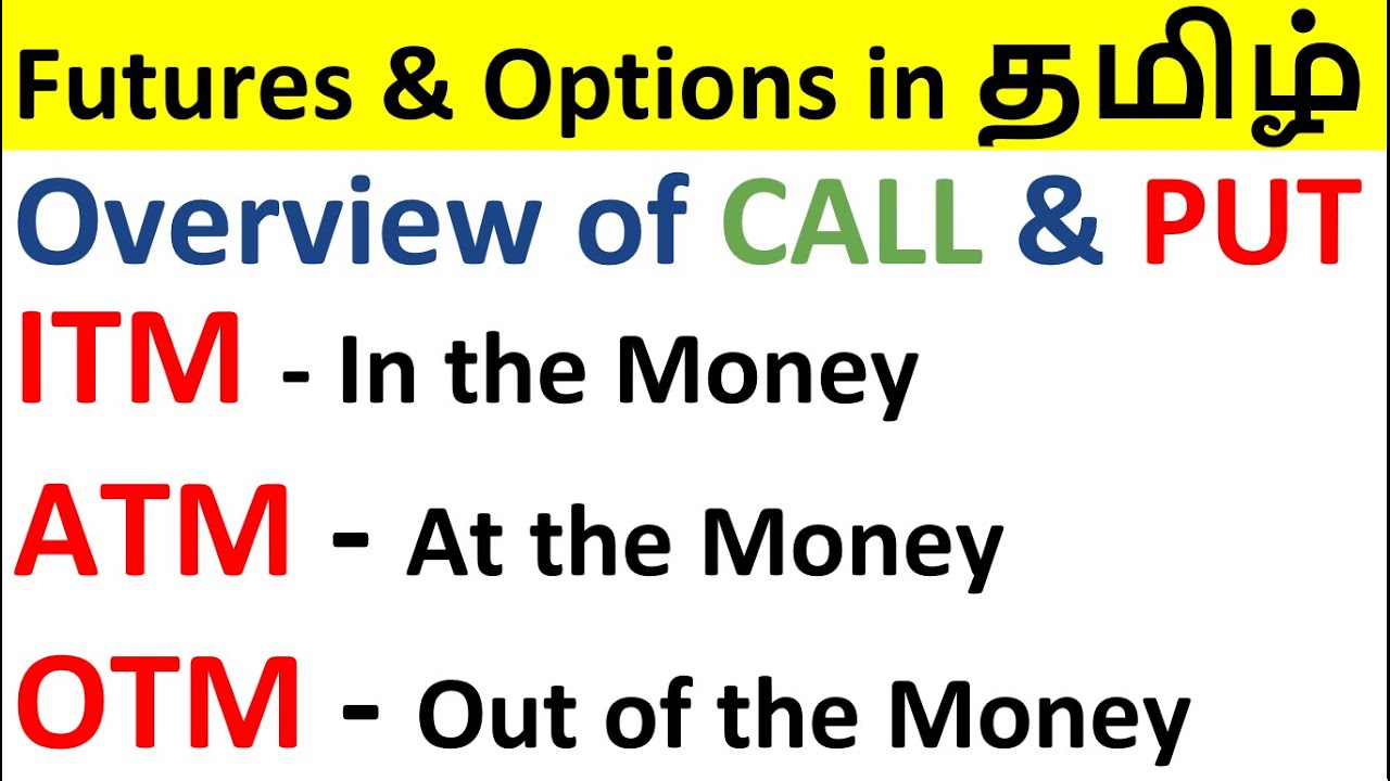 ITM, ATM & OTM understanding in Options | Call & Put options in Tamil ...