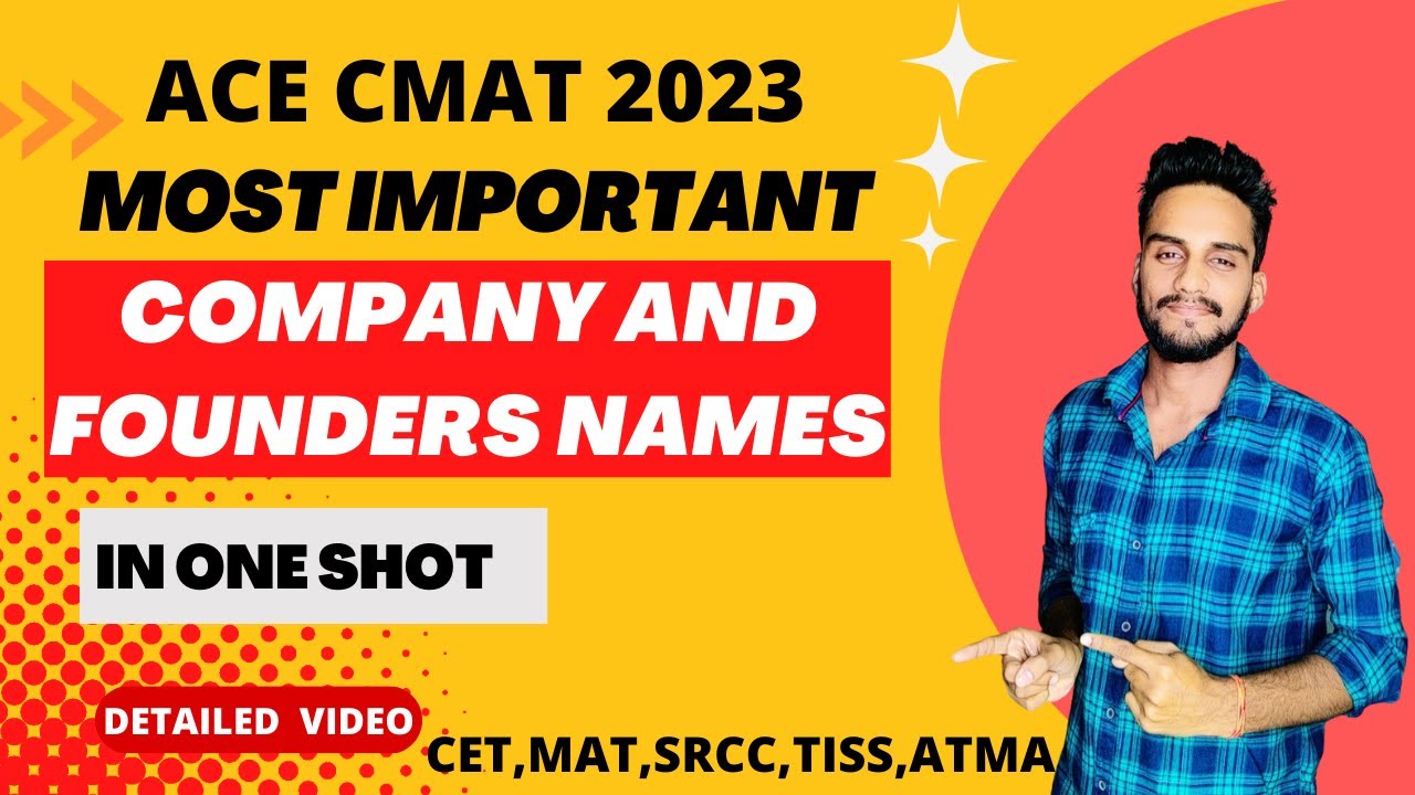 Company Names And Founders - ACE CMAT 2023 I INNOVATION AND ...