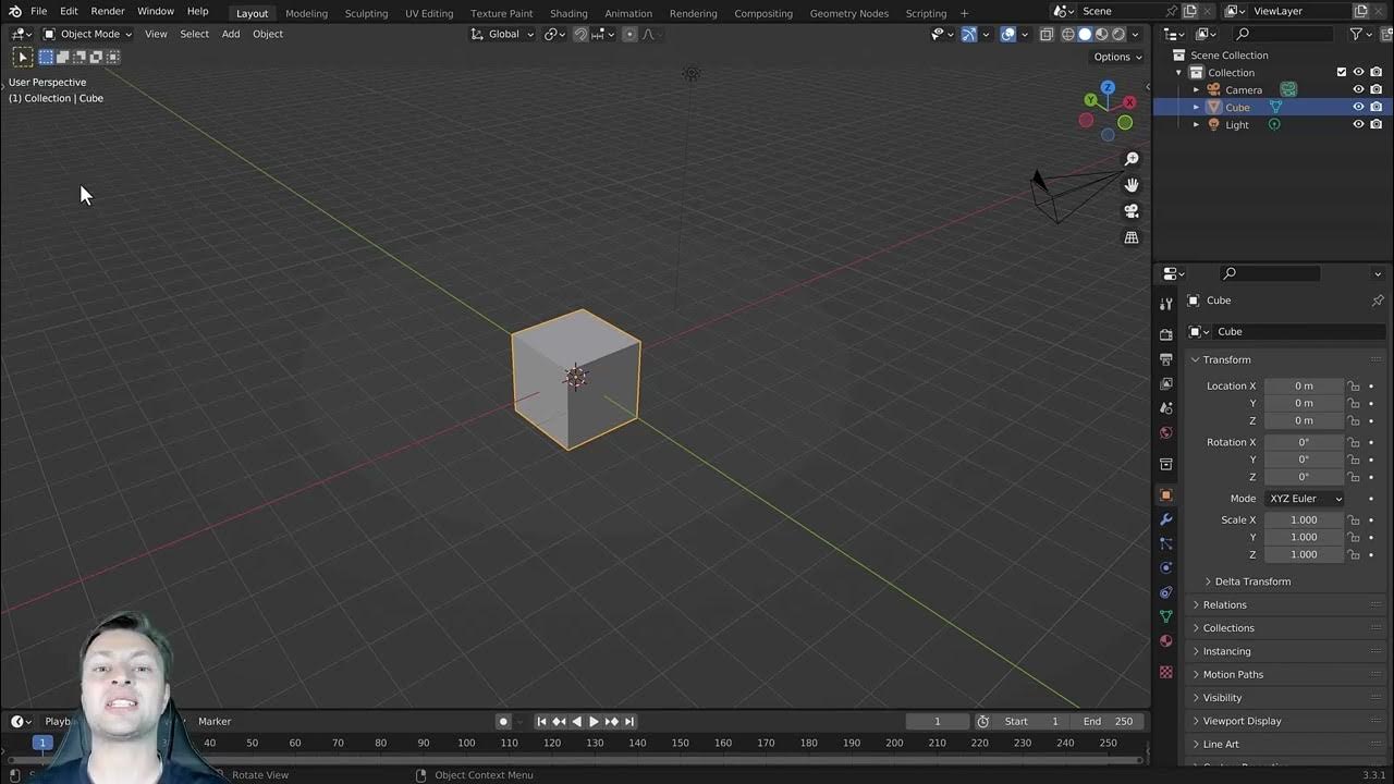 Blender Tutorial - The Various Ways To Rotate Models In Blender - YouTube