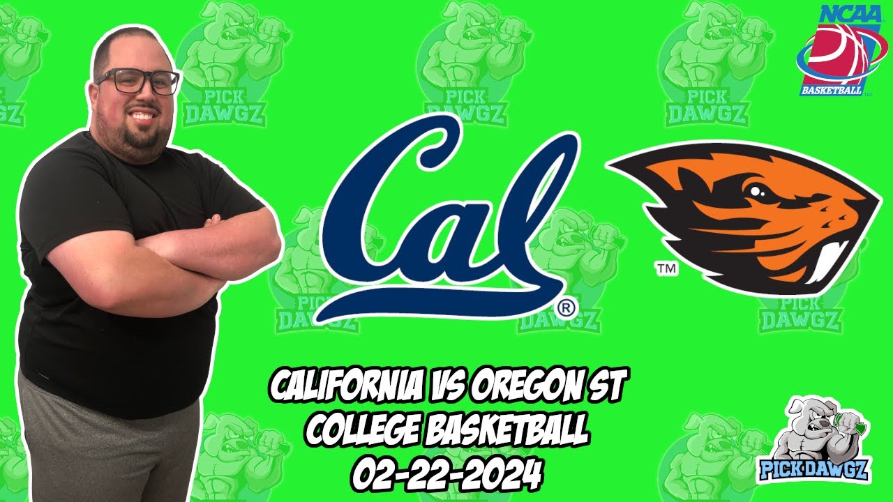 Cal vs Oregon State 2/22/24 Free College Basketball Picks and ...