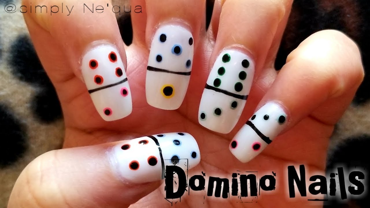 Domino Nail Tutorial 🎲 - YouTube