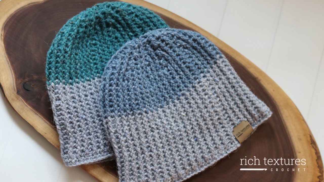 Ice Beanie Crochet Pattern - YouTube