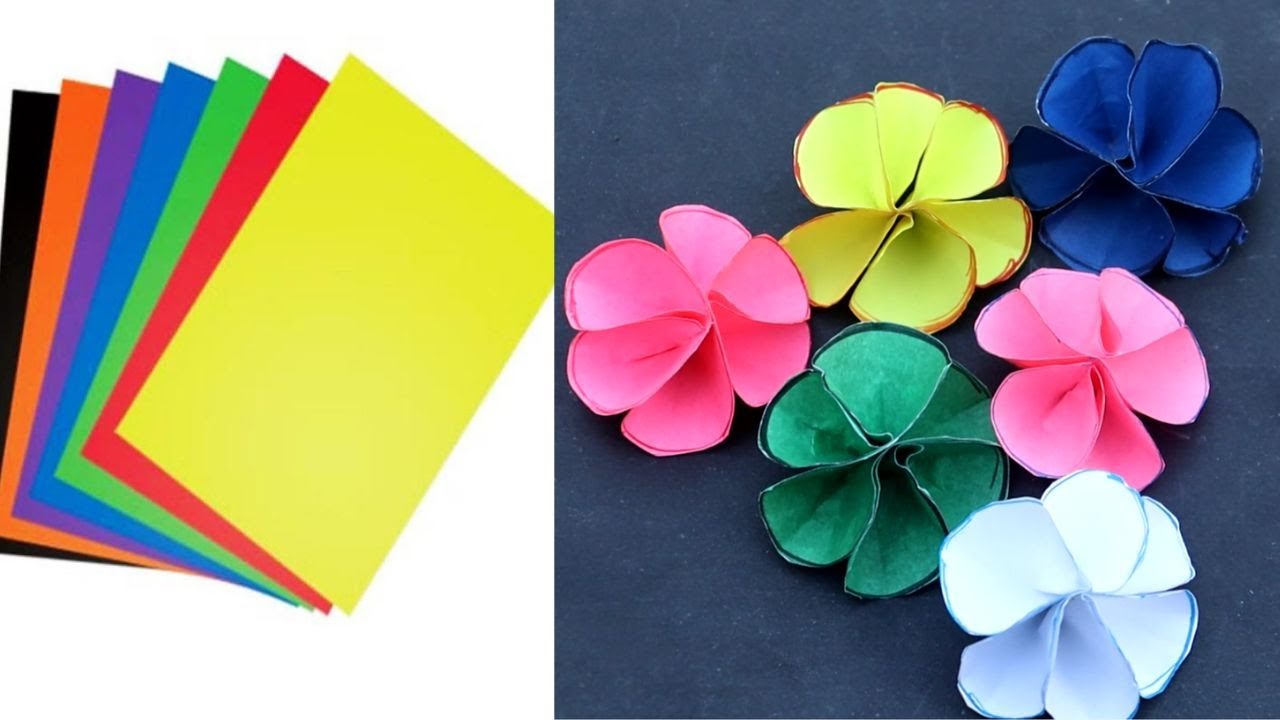 How To Make Super Easy Flower With The Help Of Paper || step by step ...