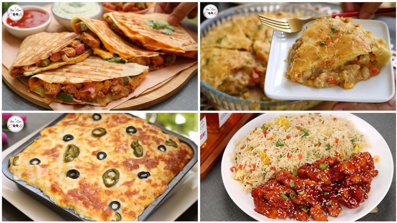 4 Amazing Chicken Dinner Recipes by (YES I CAN COOK) - YouTube