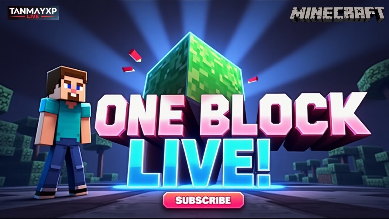 Minecraft One Block Public SMP | Java + Pe Edition | Minecraft Live ...