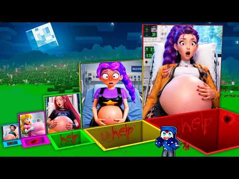 NE CHOISISSEZ PAS LA MAUVAISE FILLE ENCEINTE SUR MINECRAFT ! Rumi, Lily Lovebraids, Peach, Mira