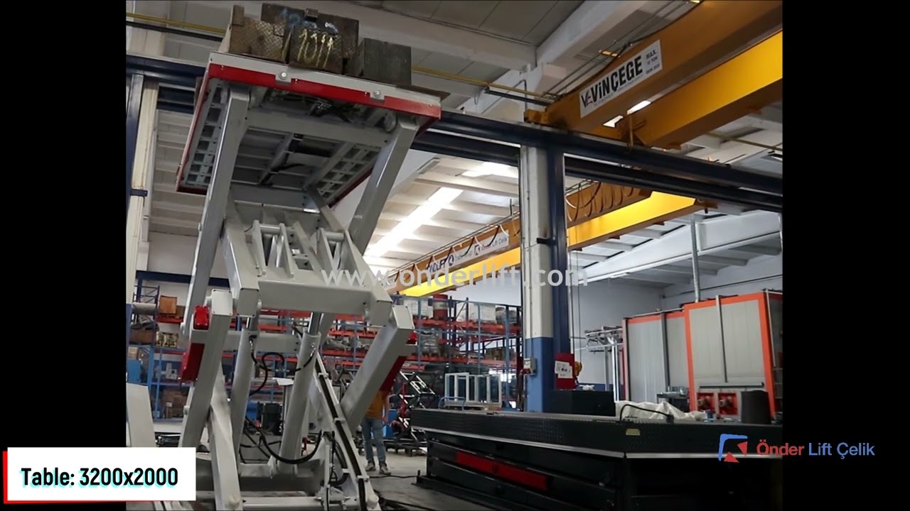 Double Scissor Lift Galvanize Coating and painted BMU Lift / İki ...
