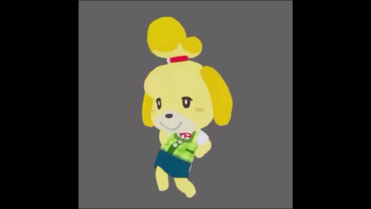 Isabelle from Animal Crossing dancing to Pizza Theme - YouTube